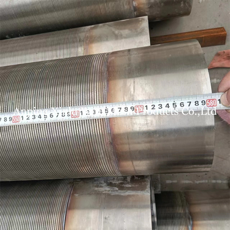 14" SS316L Johnson Type Vee Wire Water Well Screen Pipe With Male ...