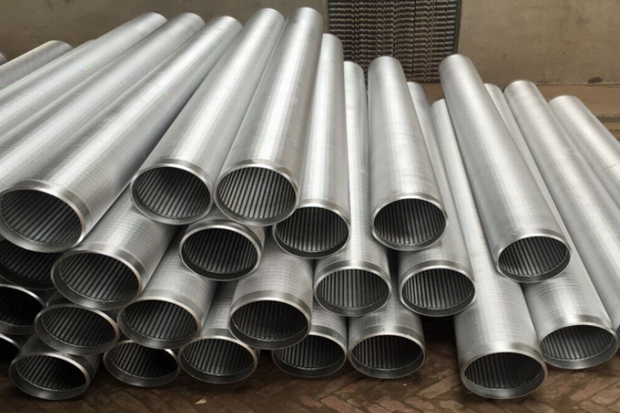V Shaped 219mm Wedge Wire Screen Pipe All Welded 304 Stainless Steel ...
