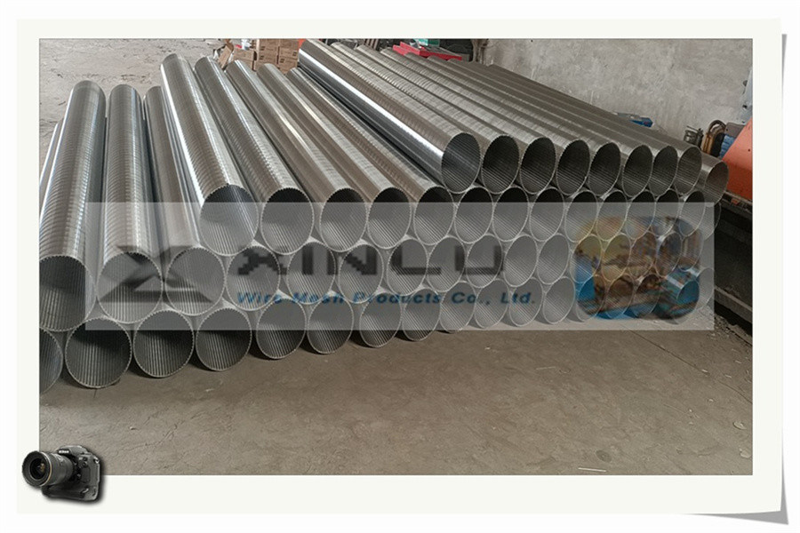 V Shape Wire Wrapped Screens Intake Well SS Wire Mesh Screen 6m Length