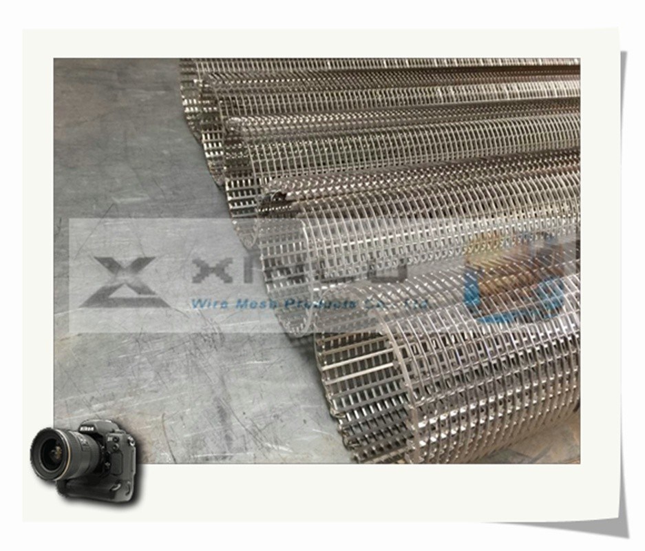 Bright Wire Wrap Screen Inverted Shallow FOTI Stainless Steel Round Screen