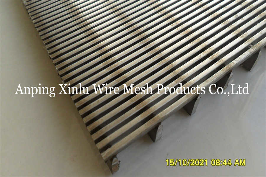 Flat Wedge Wire Panel Iron Ore 316 Stainless Steel Grating 300 - 3000mm ...