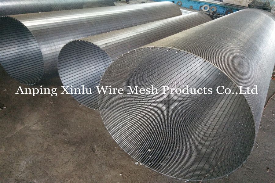 16 " Stainless Steel Profile Wedge Wire Mesh Pipe Rust Resistant