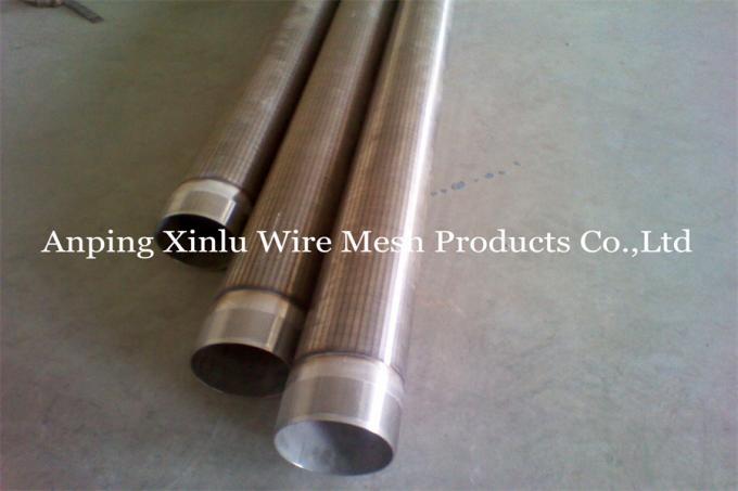 DN200 Filter Slot 35-100 Mesh Johnson Type Vee Wire Screen Pipe